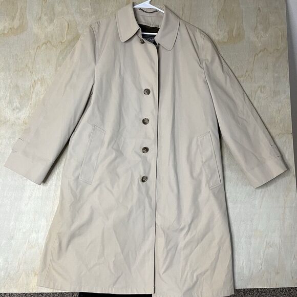Botany 500 | Jackets & Coats | Botany 50 Mens Trench Coat Size 40 Beige ...